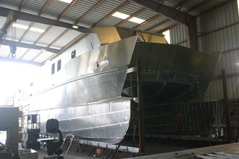 R/V Trident Superstructure Construction - Texas A&M Galveston, TX